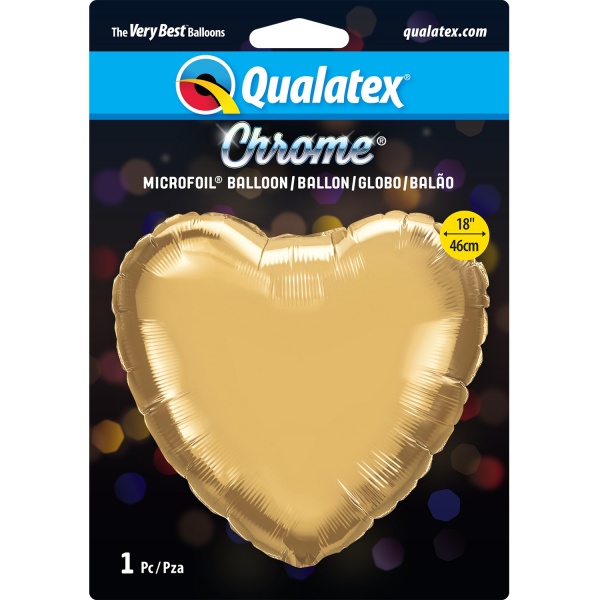Chrome Purple 18" Heart Foil Balloon | Qualatex