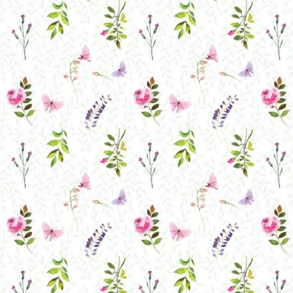 Spiro Flowers | Female Wrapping Paper Gift Wrap Sheet