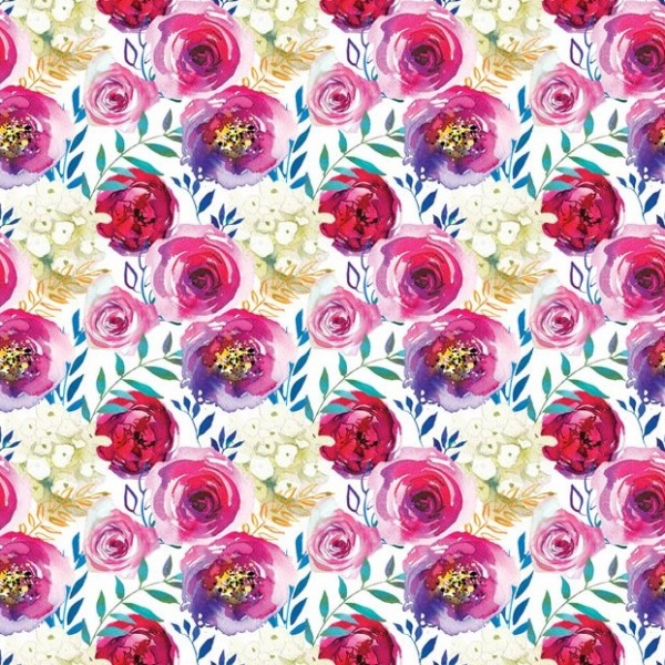 Spiro Flowers | Female Wrapping Paper Gift Wrap Sheet
