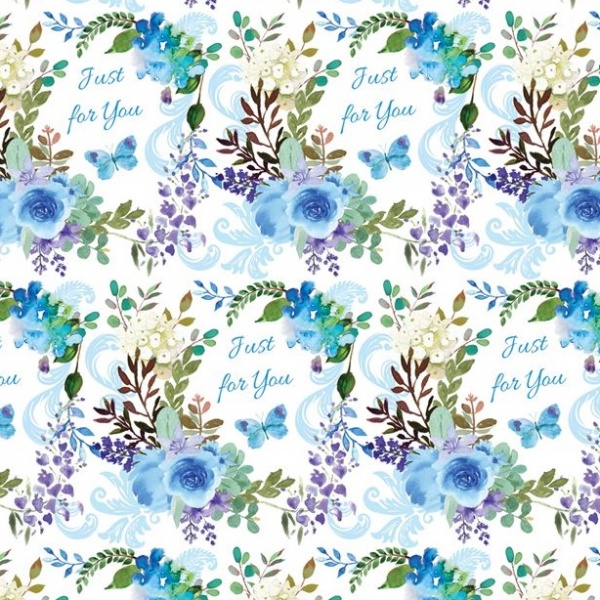 Spiro Flowers | Female Wrapping Paper Gift Wrap Sheet