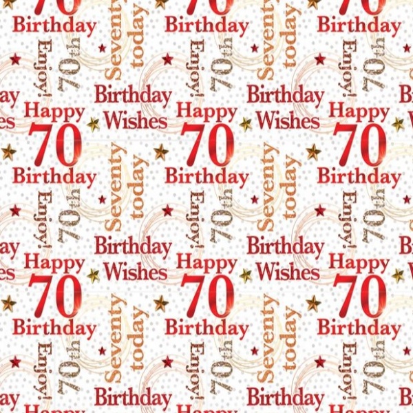 Age Birthday Wrapping Paper Gift Wrap Sheets
