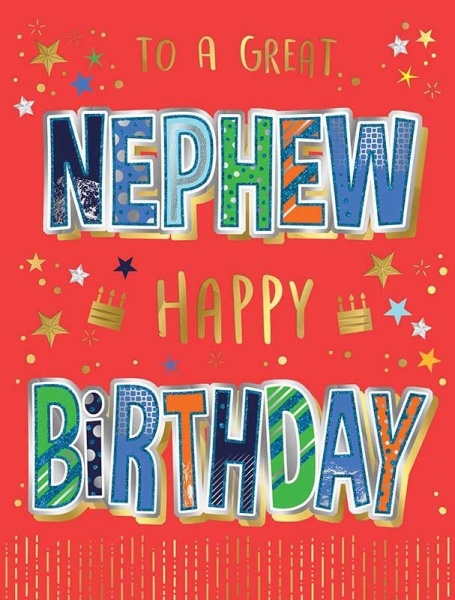 Doodles Nephew Birthday Card