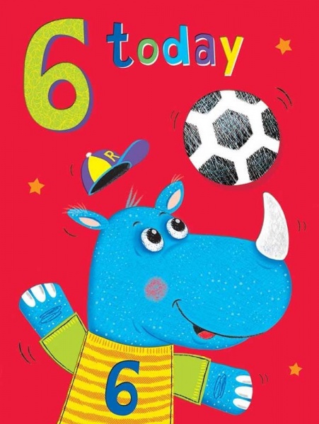 Happy Birthday To You Boy 6th Birthday Card | Simon Elvin