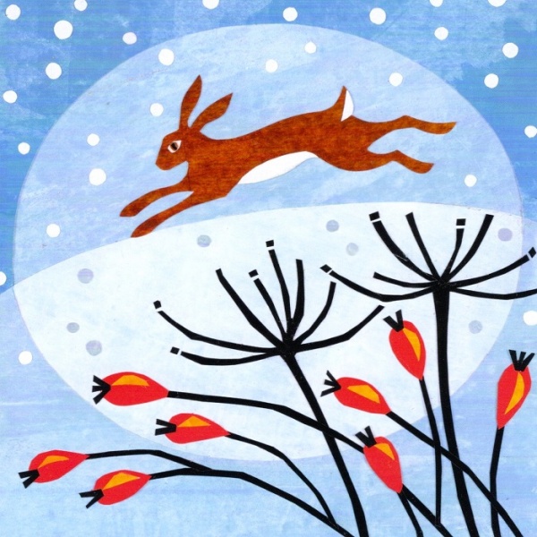 Winter Hare & Winter Fox Christmas Cards | Pack of 10 | Manda Beeching