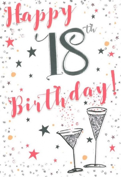 Birthday Girl Female 18th Birthday Card | Kingfisher Cards