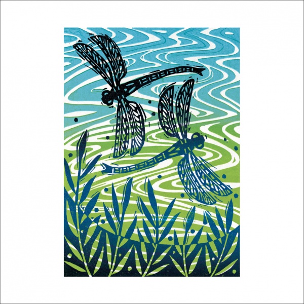 The Watchful Hen Greeting Card | Manda Beeching