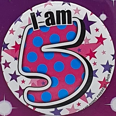 Stars 5th Birthday Badge