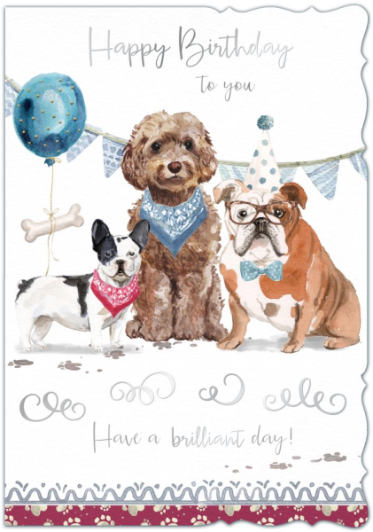 Dogs Female Birthday Card