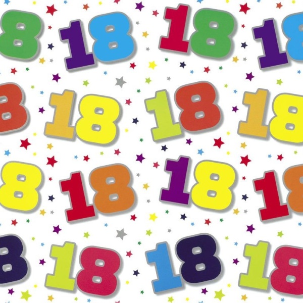 Age Birthday Wrapping Paper Gift Wrap Sheets