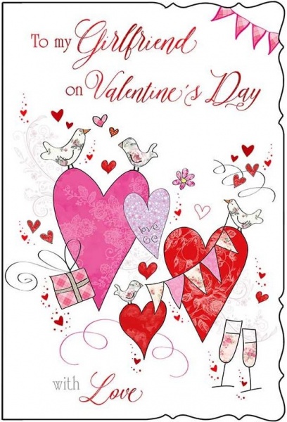 My Wonderful Girlfriend Valentine's Day Card