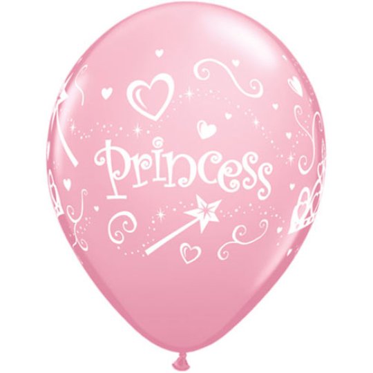 Princess | 11" Pink Latex Balloons Pack Of 6
