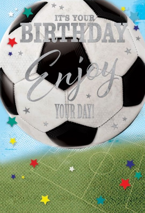 Football Themed Birthday Card Strike Birthday Card Football