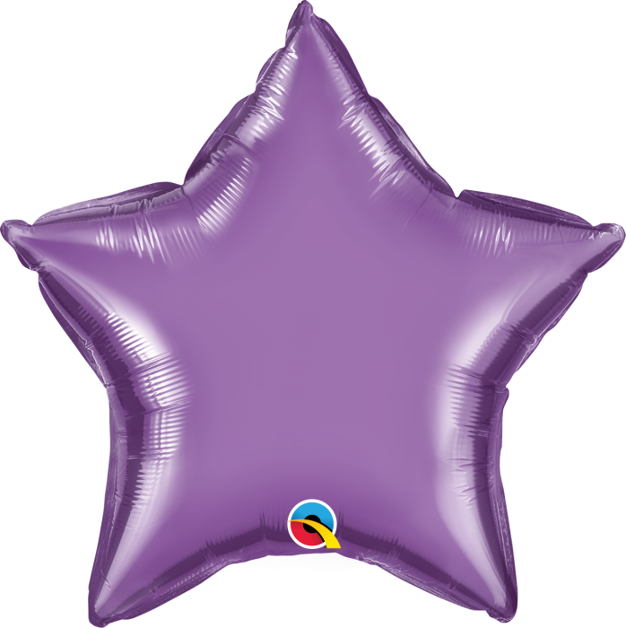 Chrome Purple 20" Star Foil Balloon | Qualatex