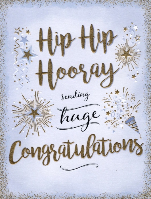 Hip Hip Hooray Congratulations Card | Goldmark