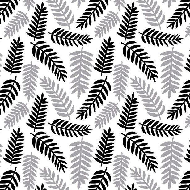 Patterned Leaves Wrapping Paper Gift Wrap Sheet