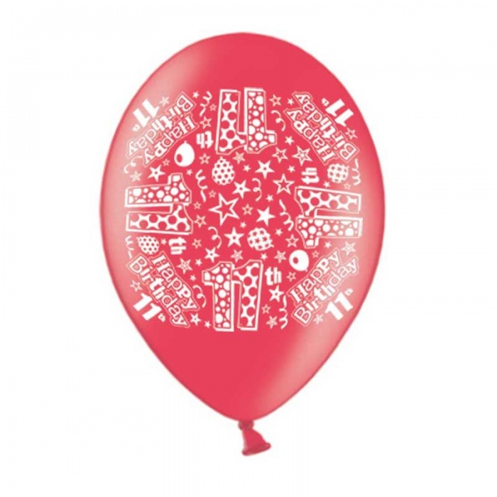 Age 11 Birthday Balloons Pack Of 10 | Simon Elvin