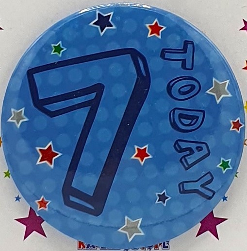 Stars 7th Birthday Badge