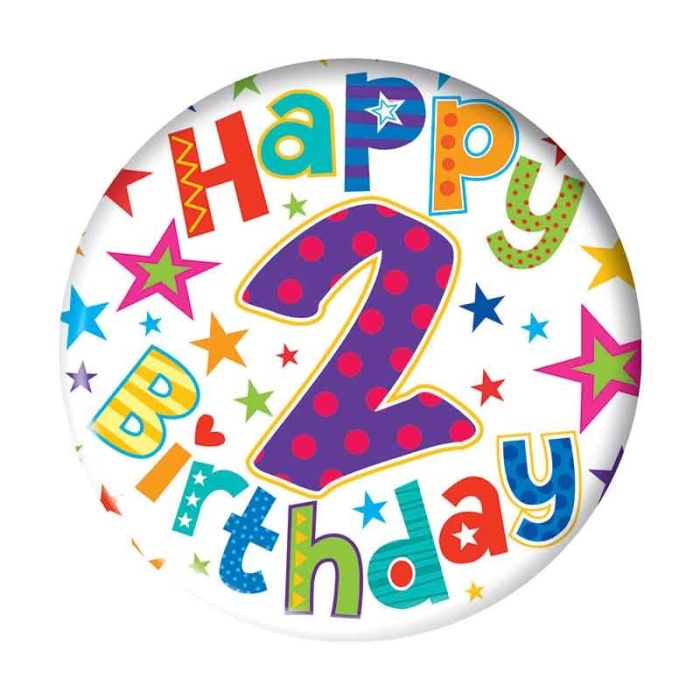Happy 2nd Birthday Badge