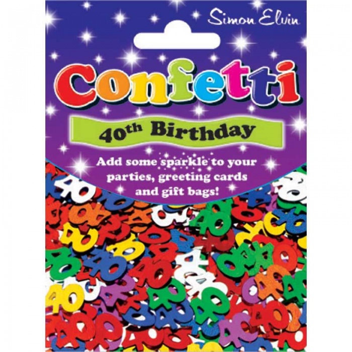 Age 40 Table Confetti | Simon Elvin