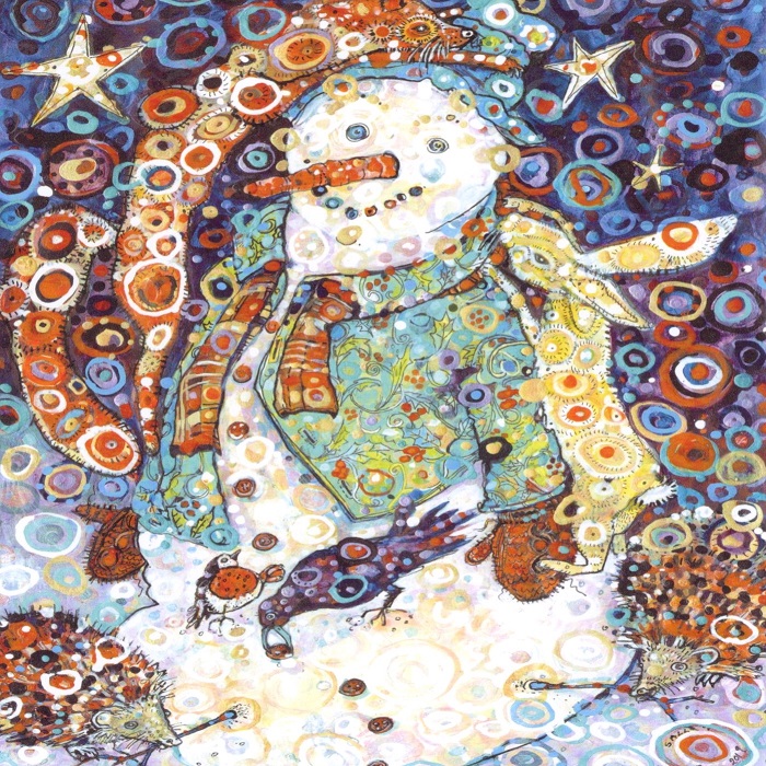 Santa & Snowman Christmas Cards | Pack of 10 | Sally Rich