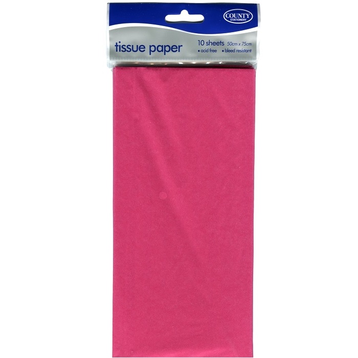 Cerise Tissue Paper | Pack of 10 Sheets