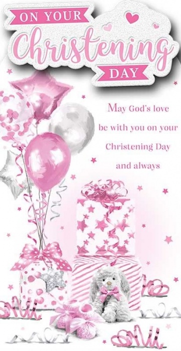 Pink Gifts Christening Card | Prelude