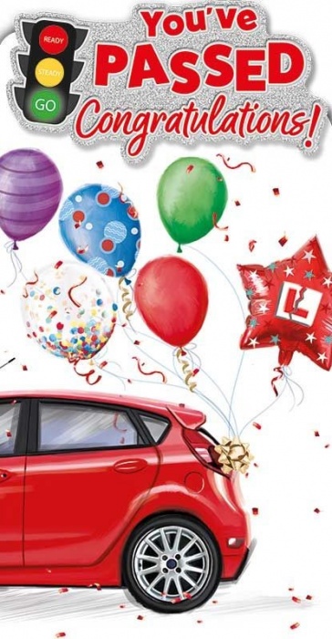 Balloons Passed Your Driving Test Congratulations Card | Prelude