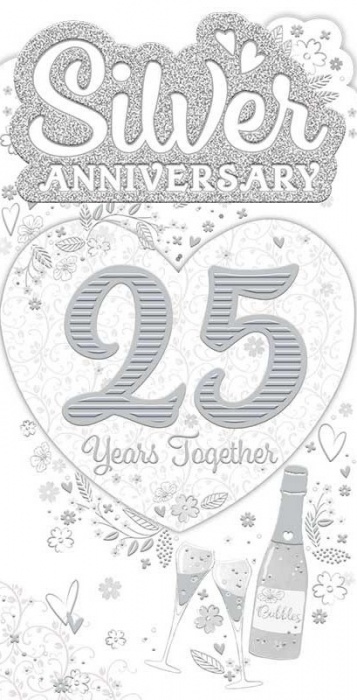 25 Years Together | 25th Wedding Anniversary Card | Prelude