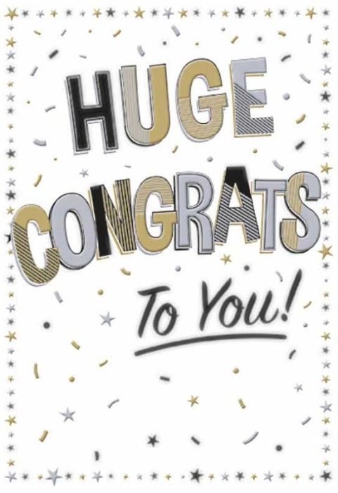 Huge Congrats Congratulations Card | Prelude