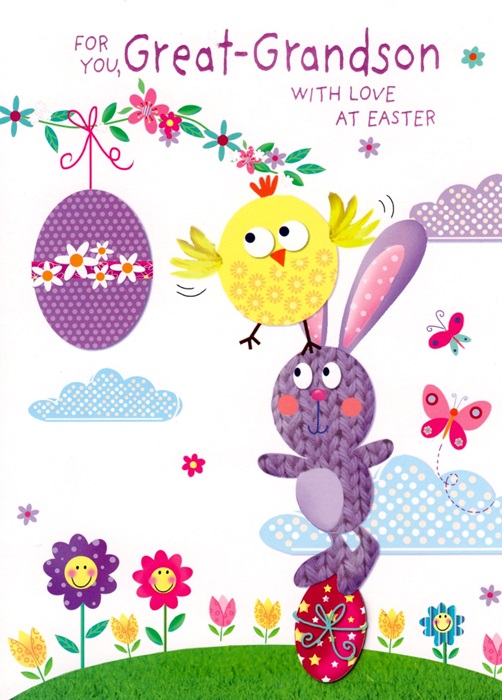 Easter Games Great-Grandson Easter Card | Simon Elvin