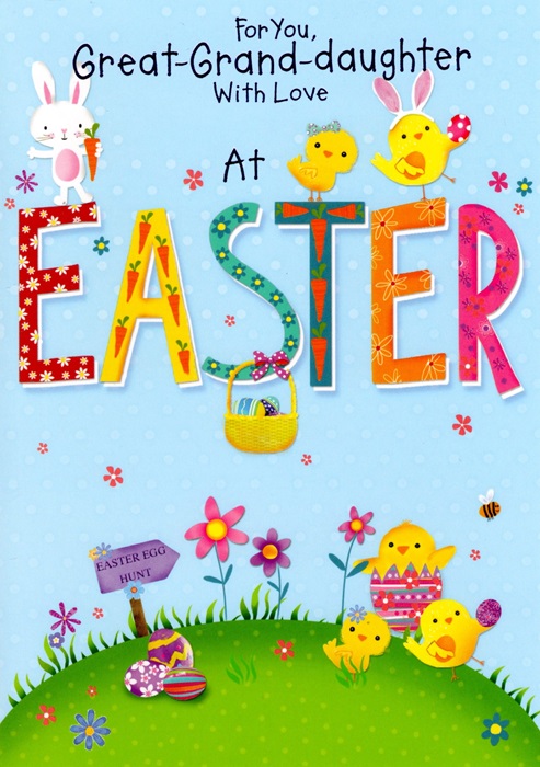 Easter Geat-Grand-Daughter Easter Card | Simon Elvin