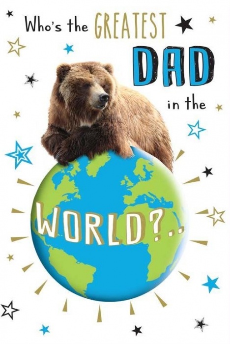 Greatest Dad In The World Father's Day Card | Simon Elvin
