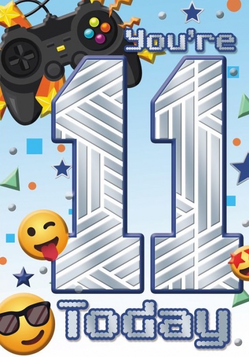 Gaming Controller Boy 11th Birthday Card