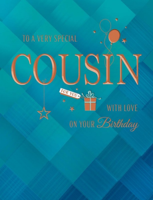 Very Special Cousin Male Birthday Card