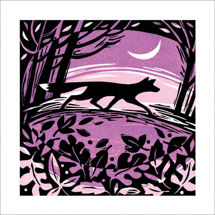 Twilight Fox Greeting Card | Manda Beeching