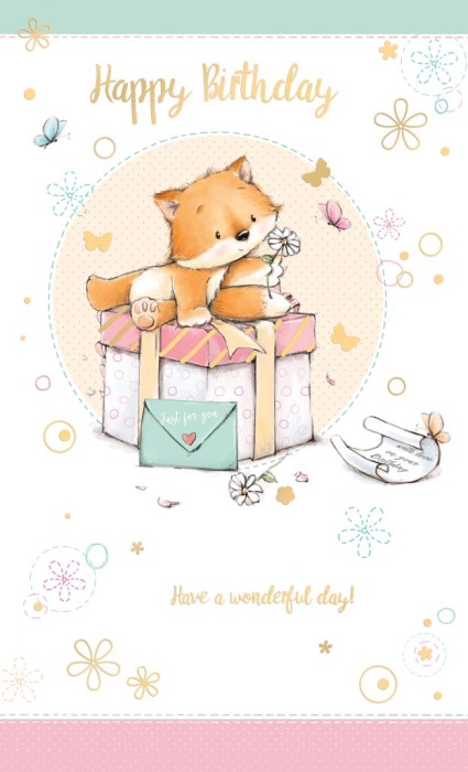 Birthday Fox Female Birthday Card