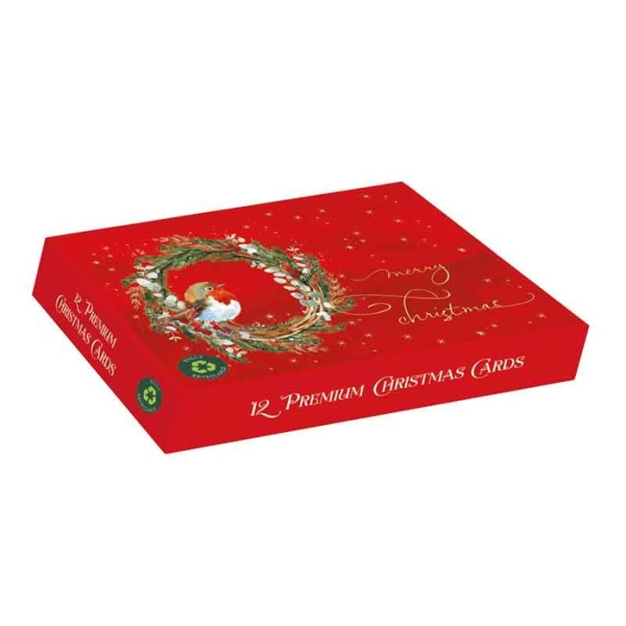 Red Red Robin Christmas Cards | Pack of 12 | Mistletoe Press