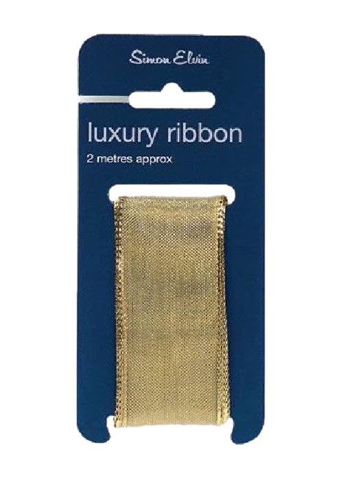 Gold Luxury Ribbon 2m | Simon Elvin
