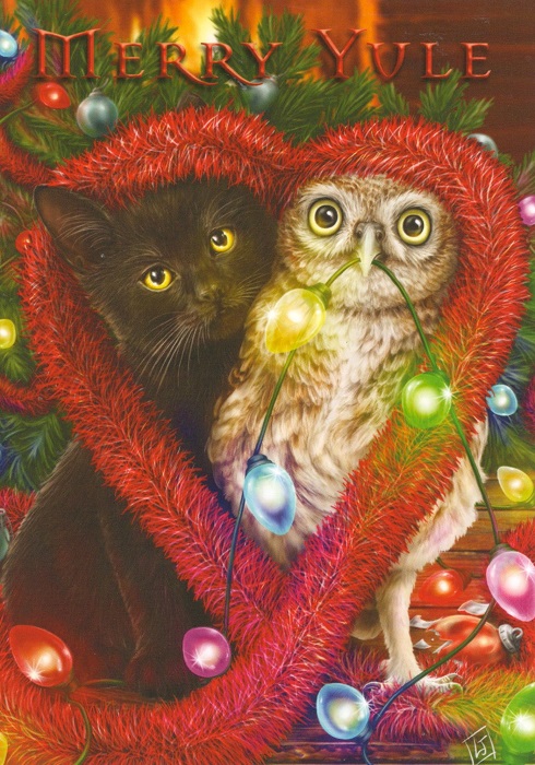 Merry Yule Christmas Card | Linda Jones