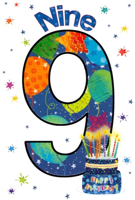 Happy Birthday Cake Boy 9th Birthday Card | Simon Elvin