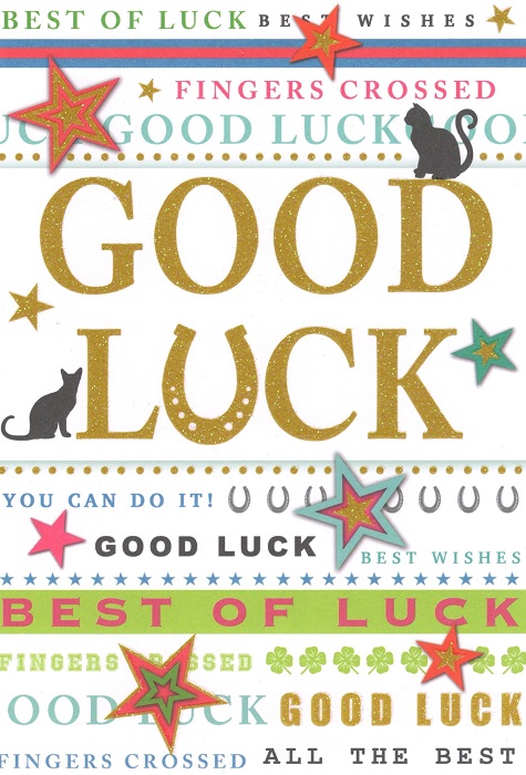 Fingers Crossed Good Luck Card | Simon Elvin