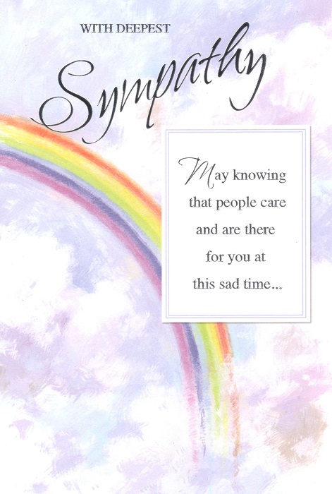 Rainbow Clouds Sympathy Card | Simon Elvin