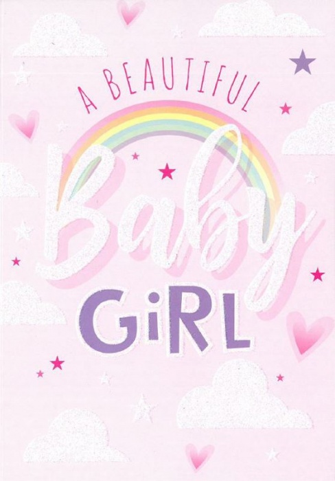A Beautiful Baby Girl New Baby Card | Simon Elvin
