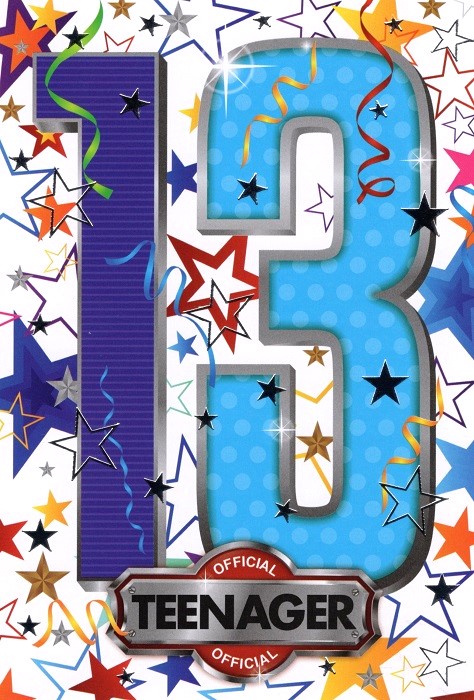 Stars Boy 13th Birthday Card | Simon Elvin
