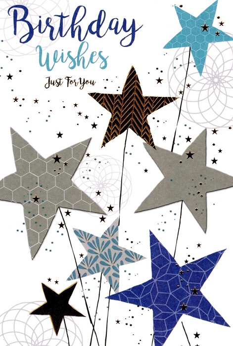 Stars Male Birthday Card | Simon Elvin