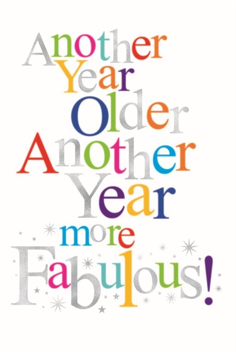 Another Year Older Female Birthday Card | Simon Elvin