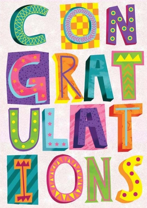 Sparkles Congratulations Card | Simon Elvin