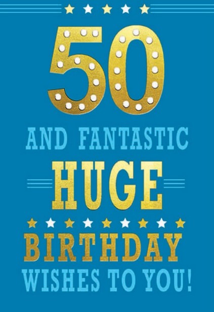 Happy 50th Birthday Poems Men Male Happy 50th Birthday Greeting Card