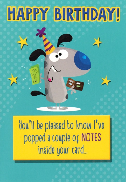 A Couple Of Notes Humorous Birthday Card | Simon Elvin