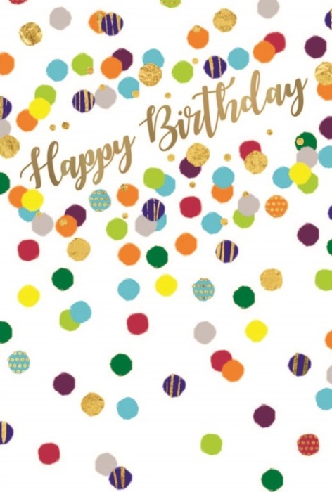 Painted Dots Birthday Card | Simon Elvin